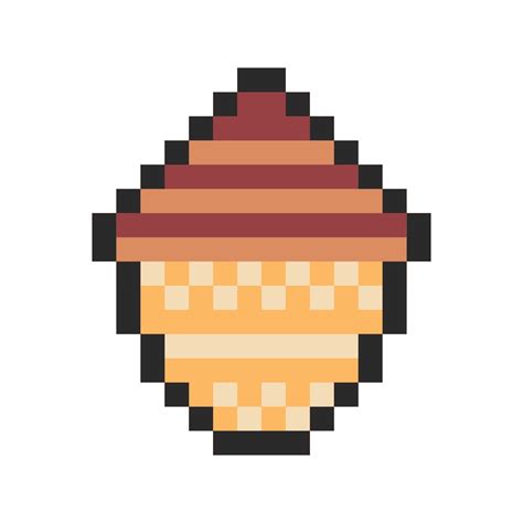 Acorn Pixel Art For Your Needs 49044992 Vector Art At Vecteezy