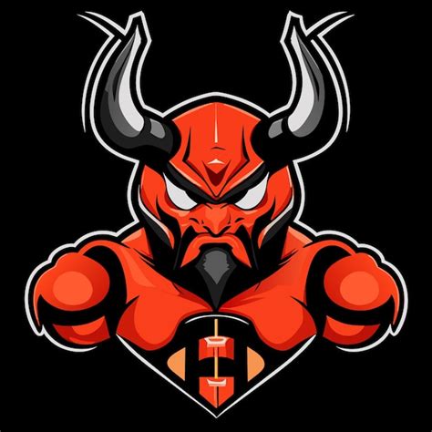 Premium Vector Frontfacing Demon Character Vector Art