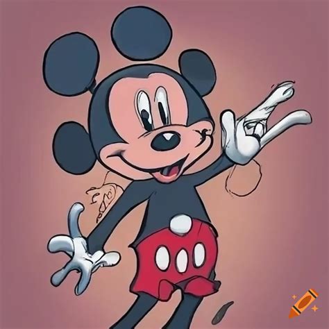 Good Micky Mouse Drawing On Craiyon