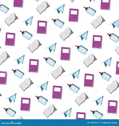 School Tools Education Background Design Stock Vector Illustration Of