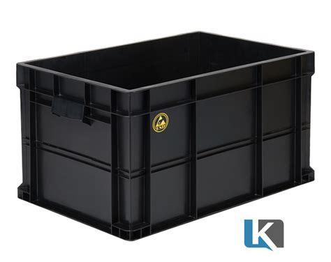 K 4634 Esd 40 X 60 X 34 H Cm İletken Kasa Korkmazlar Plastik