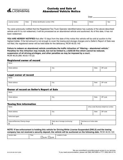 17 Vehicle Sale Letter Free To Edit Download And Print Cocodoc