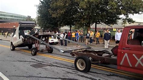 Georgia Tech Homecoming Wreck Parade 2012 Lambda Chi Alpha Youtube
