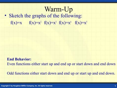 22 Polynomial Function Notes Ppt