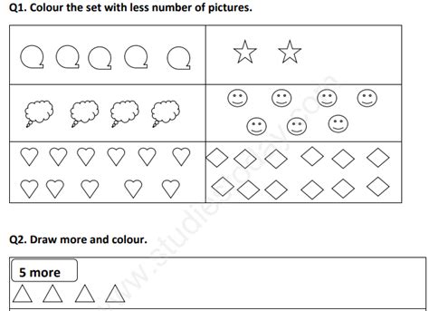 Cbse Class 1 Maths Revision Assignment Set C