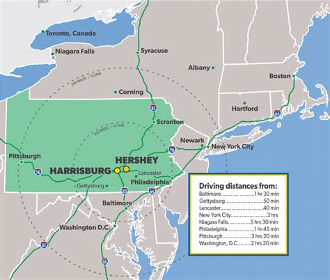 How Far Is Pennsylvania From New York By Car