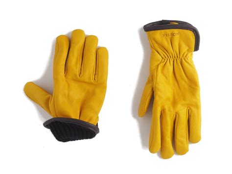 Original Goatskin Gloves Tan Lined Double Monk