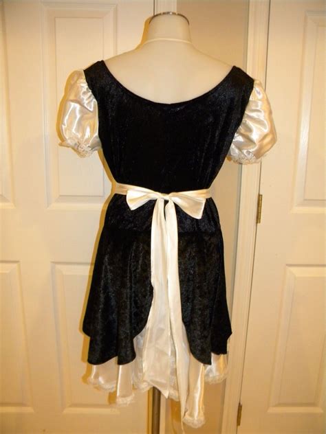 French Maid Costume Lace Sexy Halloween Outfit Cospla Gem
