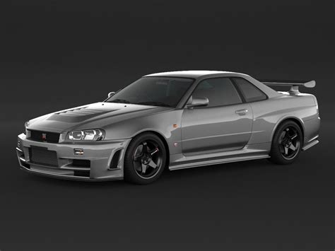 3d Car Nissan Skyline R34 Turbosquid 1455536