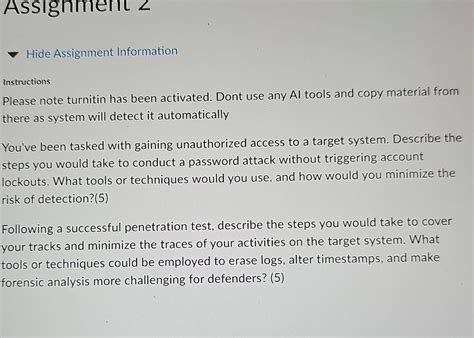 Solved Hide Assignment Information Instructions Please Note