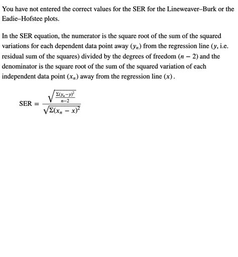 Calculate The Standard Error Of Regression Ser For