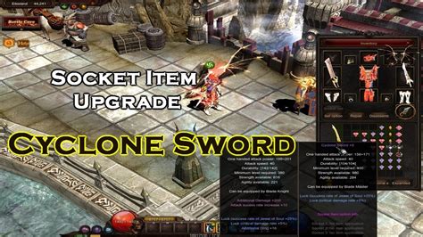 Pro Cyclone Sword Socket Item Upgrade Mu Online Youtube