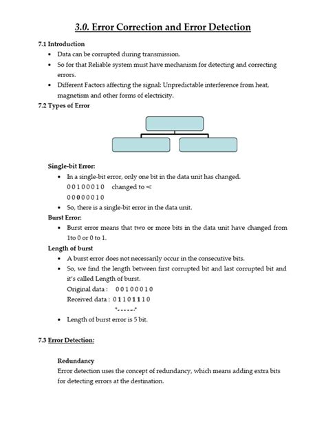 Error Detection And Correction Methods Pdf Error Detection And
