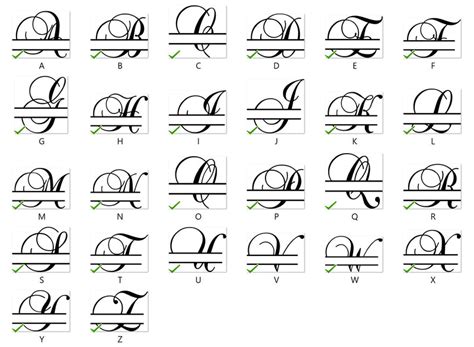 Fancy Split Letter Monogram Metal Sign Upon The Rock Homestore