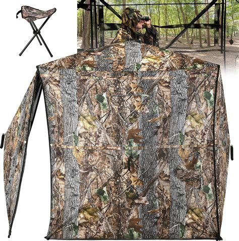 Yitahome Hunting Blind 23 Person With Chair 360 Degree