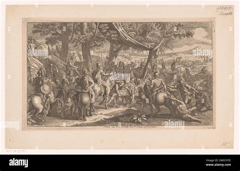 King Porus For Alexander The Great 1722 1758 Print Paper Engraving