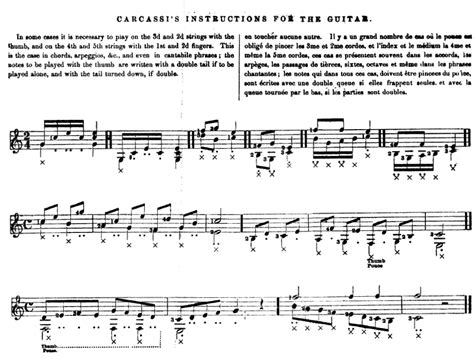 Carcassi Method Book What Does The X Mean Under Notes Rclassicalguitar