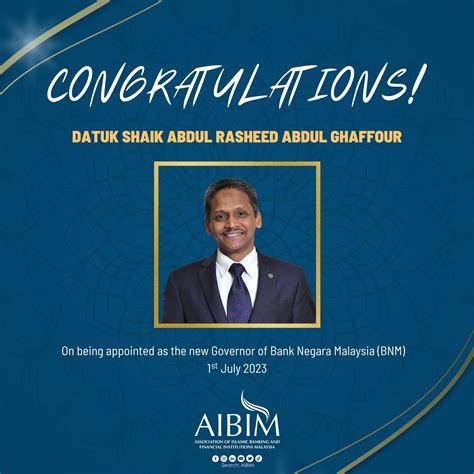 Congratulations Datuk Shaik Abdul Rasheed Abdul Ghaffour On Being