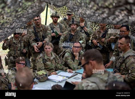 Oregon Army National Guard Soldiers From Task Force Guardian Led By The