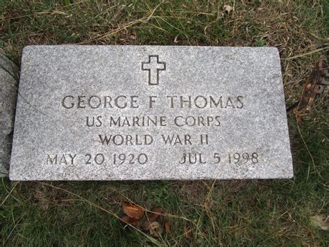 George Frederick Thomas 1920 1998 Find A Grave Memorial