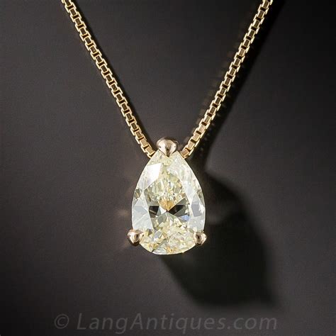 103 Carat Pear Shaped Diamond Pendant