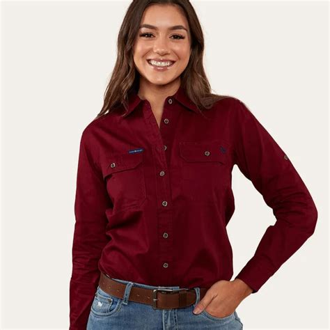 Ringers Western Pentecost River Womens Full Button Work Shirt Eq Saddlery