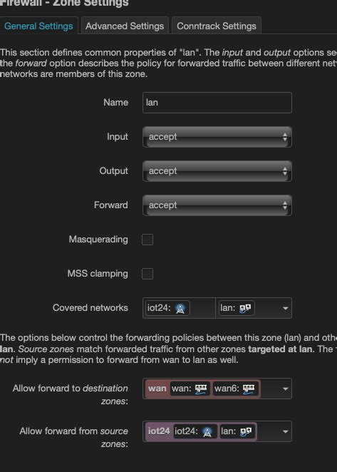 Communication Between Network Interfaces Does Not Work Installing And Using Openwrt Openwrt