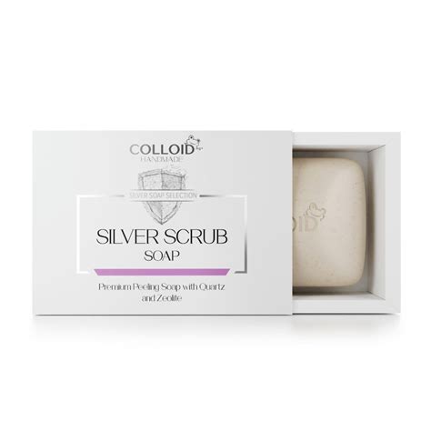 Silver Scrub Soap Peeling Soap Colloid
