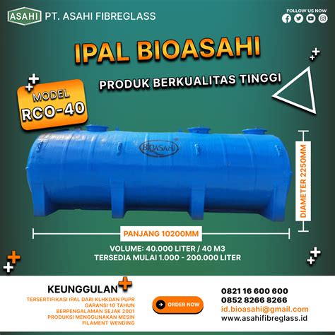 Vendor Ipal Domestik Terpercaya Pt Asahi Fibreglass