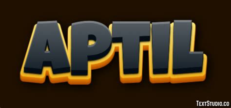 Aptil Metin efekti ve logo tasarımı İlk adı Aptil Metin efekti ve logo tasarımı İlk adı