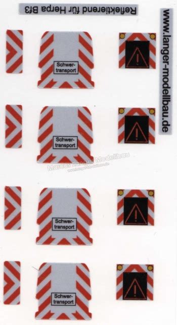Foliensatz Bf3 4er Set Reflektierend Langer Modellbau