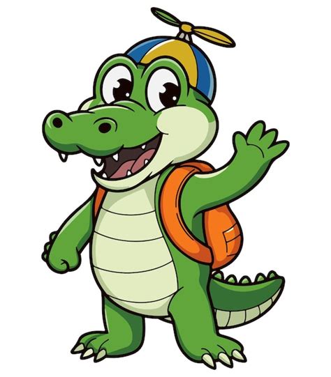 Premium Vector Cute Crocodile Vector