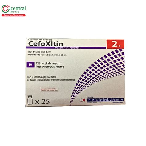 Thuốc Cefoxitin Panpharma 2g điều Trị Nhiễm Khuẩn Do Vi Khuẩn Nhạy Cảm