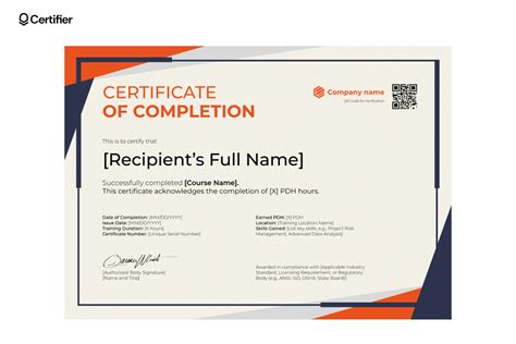 15 Editable Pdh Certificate Templates