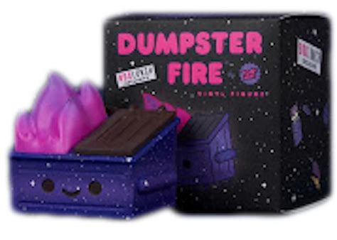 100 Soft Dumpster Fire Galaxy Edition Box Lunch Exclusive Vinyl Fig