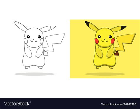 Pikachu From Pokemon Royalty Free Vector Image