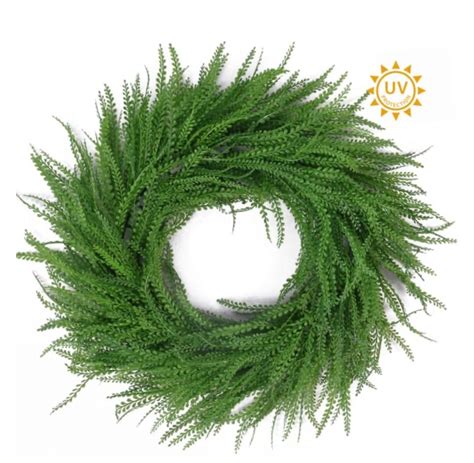 Round Bead Grass Wreath Etsy