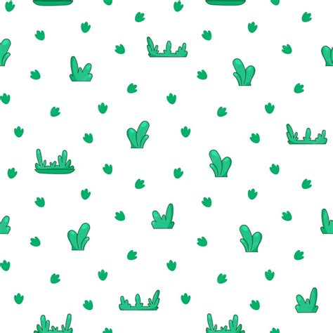Premium Vector Growing Grass And Plant Seamless Pattern