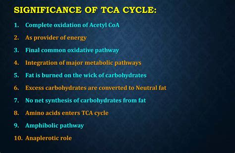 Citric Acid Cycle Tca Ppt