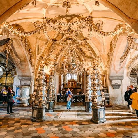 Inside Sedlec Ossuary The Czech Church Of Bones Travelawaits