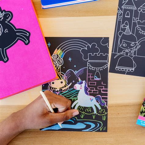 Princess Garden Scratch And Scribble Scratch Art Kit Ooly