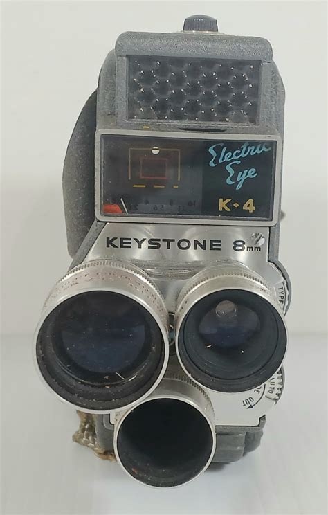 Keystone K 4 Triple Lens Model Electric Eye Rollfilm Camera W Case
