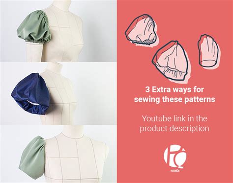 Puffy Sleeve Sewing Pattern Pack Romantic Balloon And Lantern Sleeve Pattern Cute Sleeves For