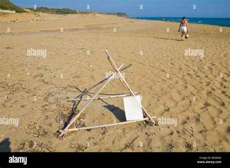 Turtle Nest Protection Placed By Katelios Turtle Conservation Group On