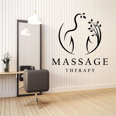 Vinyl Wall Decal Spa Massage Room Therapy Beauty Salon Interior Stickers Mural Large
