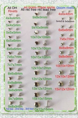 Golden Brass Dome Rivet Button 6 Mm At Rs 1piece In Chennai Id 2852956205062