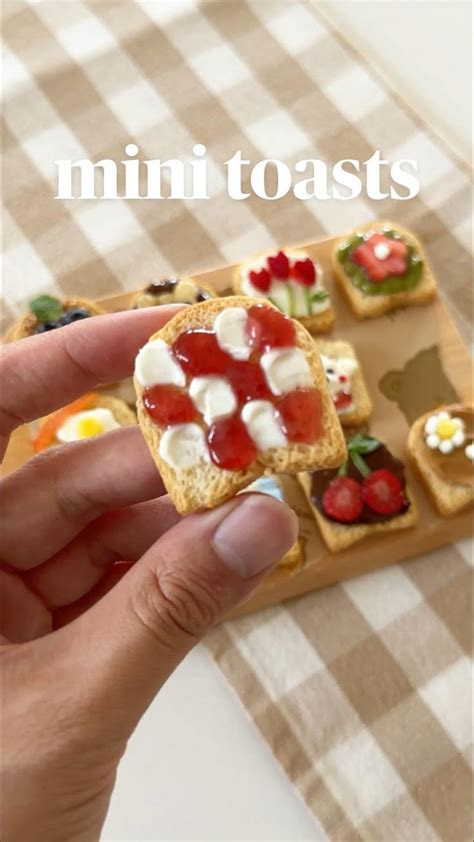 Mini Toasts For Quick And Delicious Meals Cafe Snacks Ideas Bread