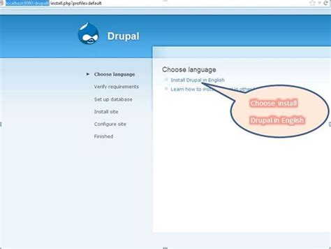 how to install drupal in php