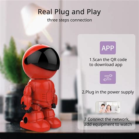 Mua Camera Ip Robot Phi Hành Gia Thông Minh Camera Giám Sát Wifi Chế Độ Xem 360 ˚ Tầm Nhìn