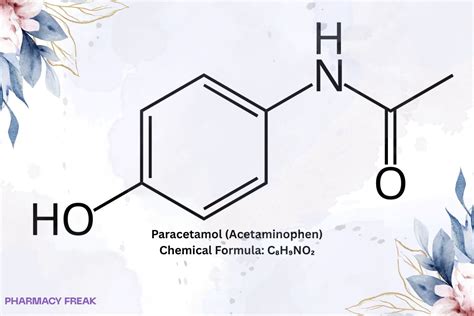 Paracetamol Acetaminophen Chemical Structure